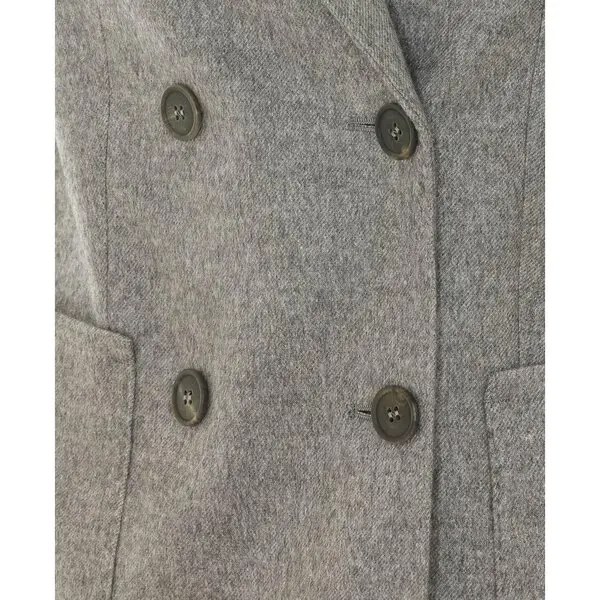 Max Mara Tailored Double-breasted Jacket - Gray