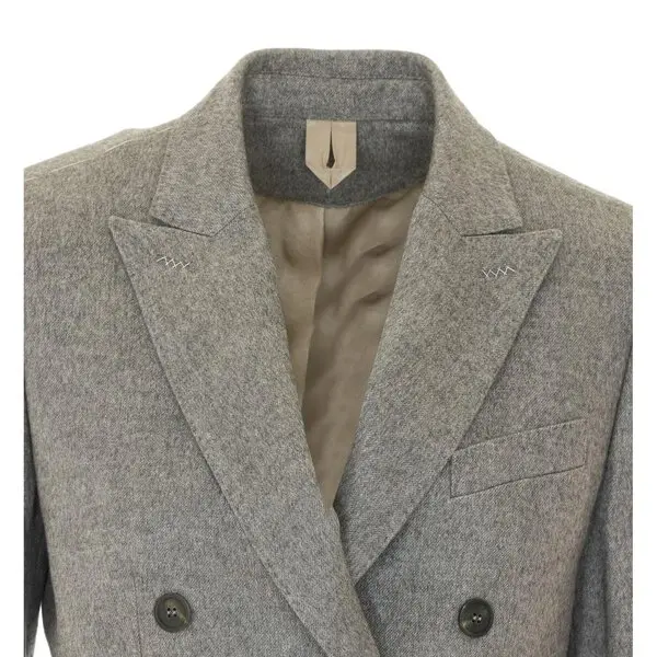 Max Mara Tailored Double-breasted Jacket - Gray
