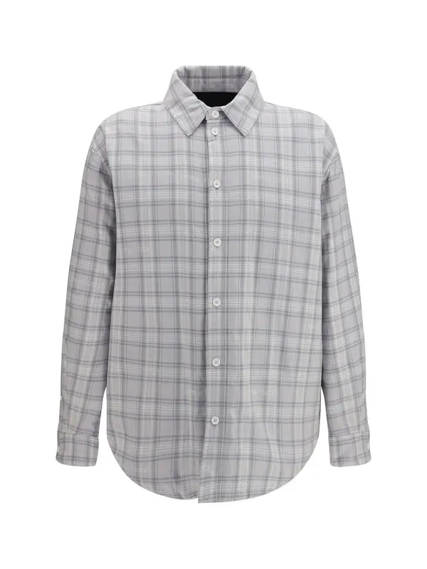 Off-White Padded Flannel Jacket - Gray