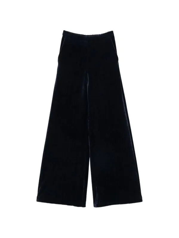 FORTE_FORTE Velvet High-waisted Trousers