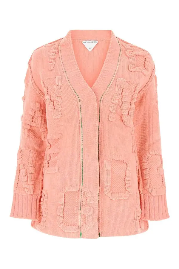 Bottega Veneta Chenille Cardigan - Pink