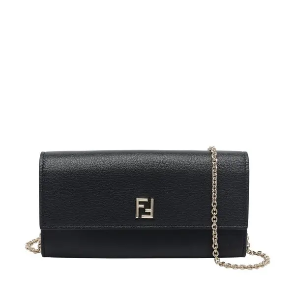 Fendi Ff Continental Wallet With Chain