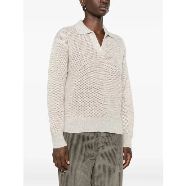 Brunello Cucinelli Perforated Knit Jumper - Cream