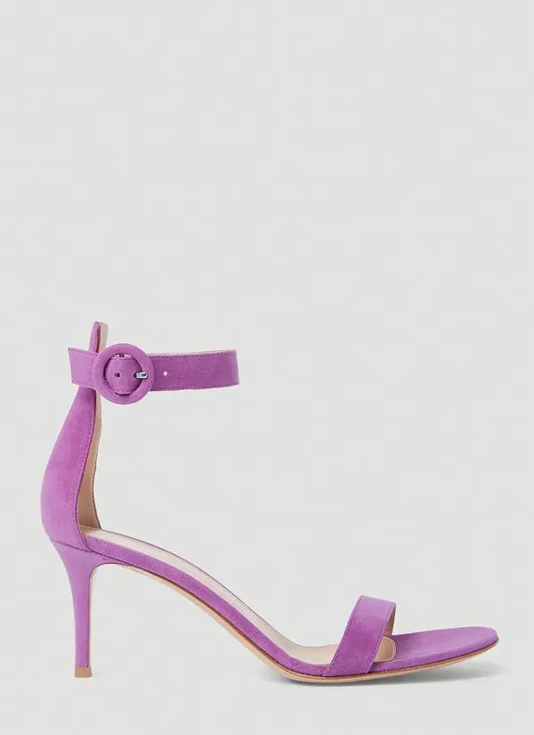 GIANVITO ROSSI Portofino High Heel Sandals - Pink