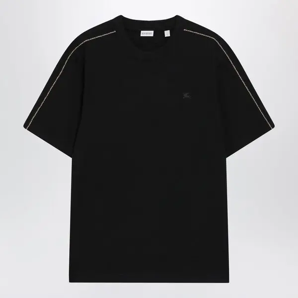 Burberry Cotton T-shirt With Check Trim
