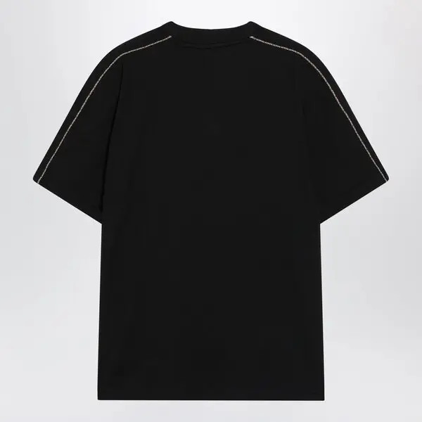 Burberry Cotton T-shirt With Check Trim