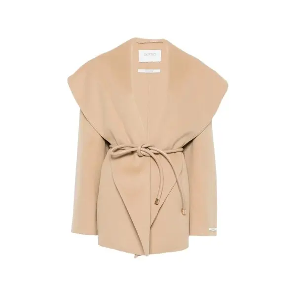Sportmax Neutrals Coats Oversized Coats - Cream