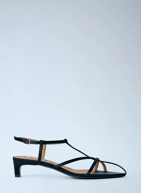 JIL SANDER Cage Sandals - Black
