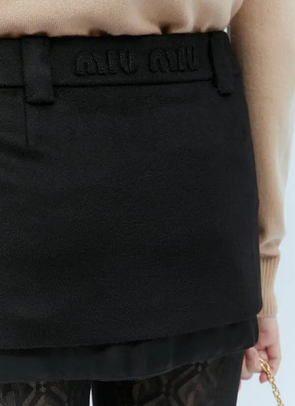 Miu Miu Velour Mini Skirt