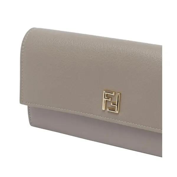 Fendi Ff Continental Wallet With Chain
