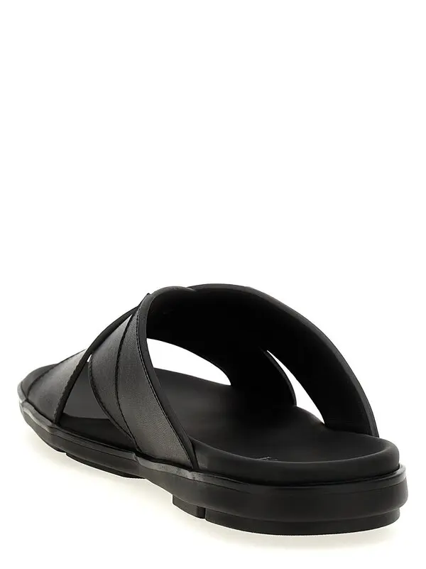 Prada Logo Sandals