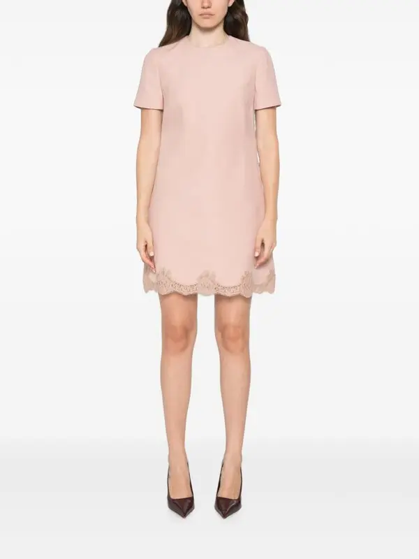 Valentino Garavani Wool And Silk Blend Mini Dress