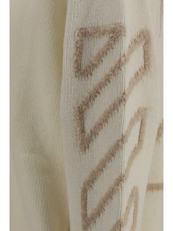 Off-White Arrow Fuzzy Crewneck Sweater