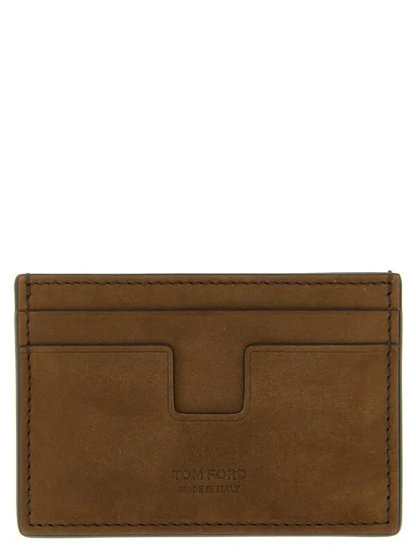 TOM FORD T Line' Card Holder - Brown