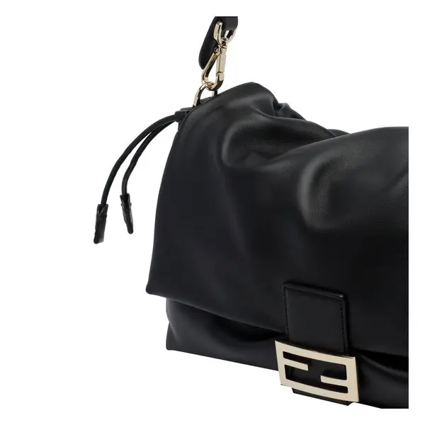 Fendi Baguette Soft Large Handbag - Black