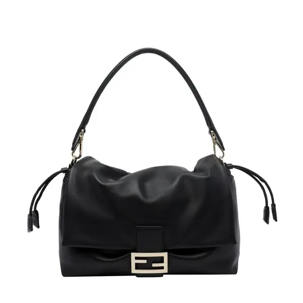 Fendi Baguette Soft Large Handbag - Black