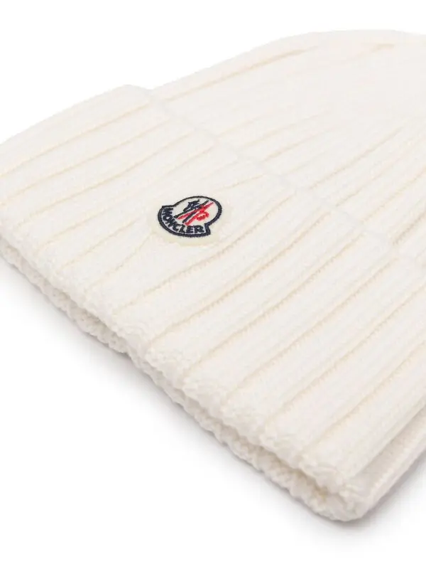 Moncler Logo Wool Beanie