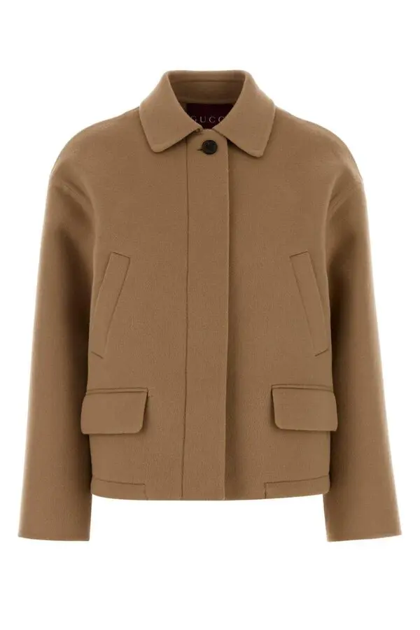 Gucci Camel Wool Blend Jacket