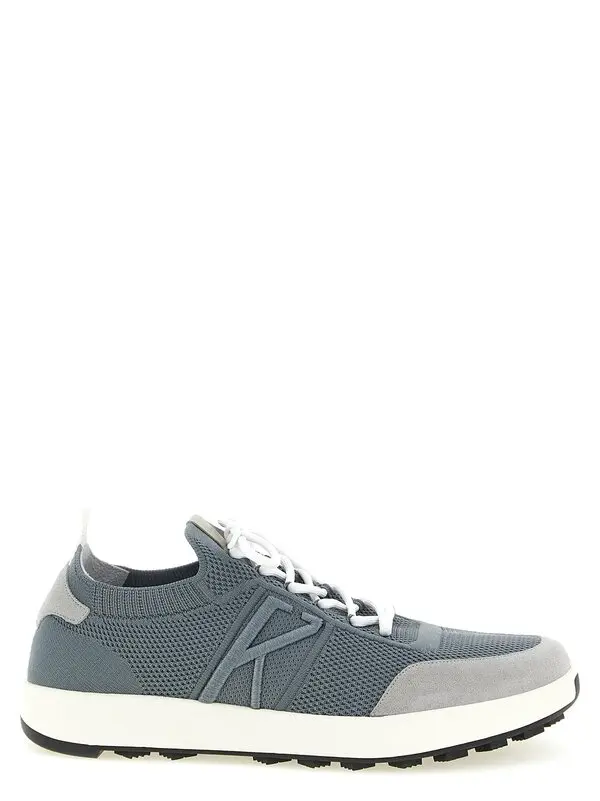 Kiton Technical Cotton Sneakers - Gray