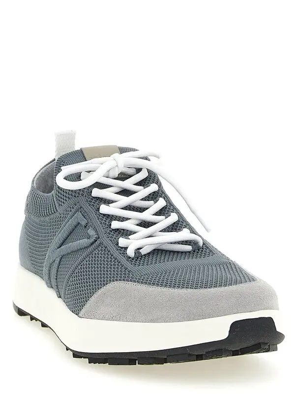 Kiton Technical Cotton Sneakers - Gray