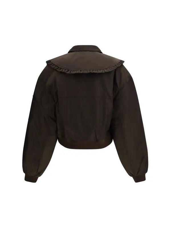 GANNI Duchesse Nylon Bomber Jacket