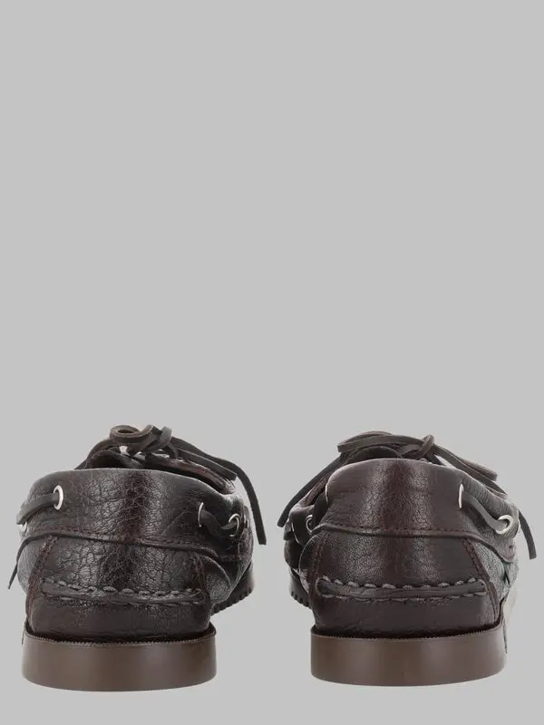 Paraboot Leather Mocassino Barth - Brown
