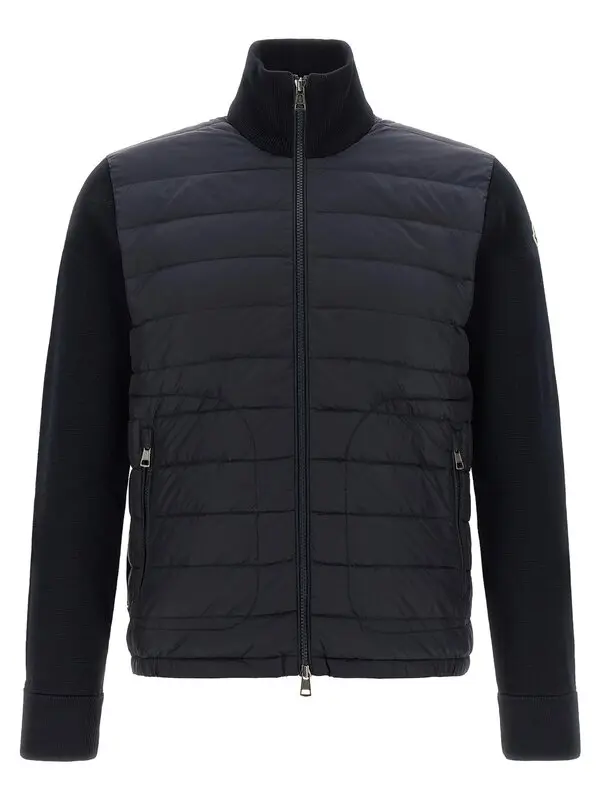 Moncler Padded Cardigan - Blue