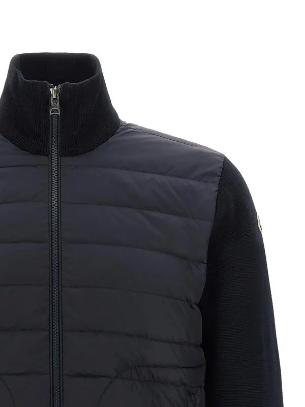 Moncler Padded Cardigan - Blue