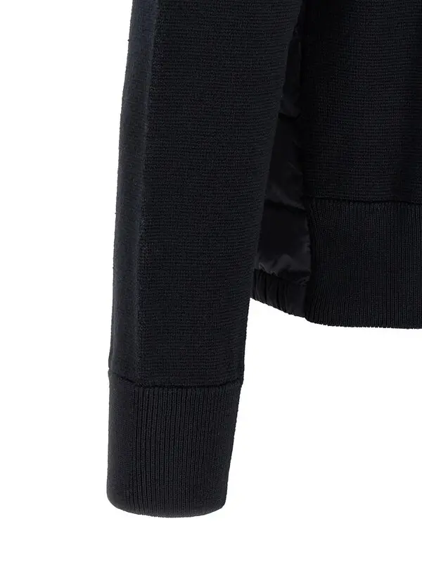 Moncler Padded Cardigan - Blue