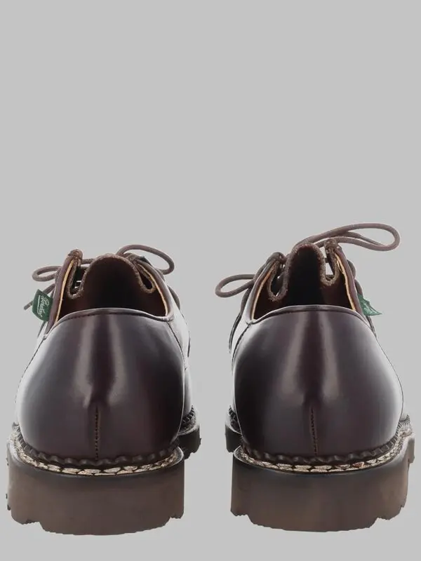 Paraboot Leather Stringata Michael Shoes - Brown