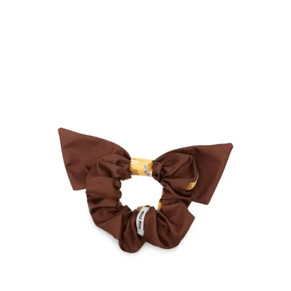 Miu Miu Floral Print Hair Accessories - Yellow