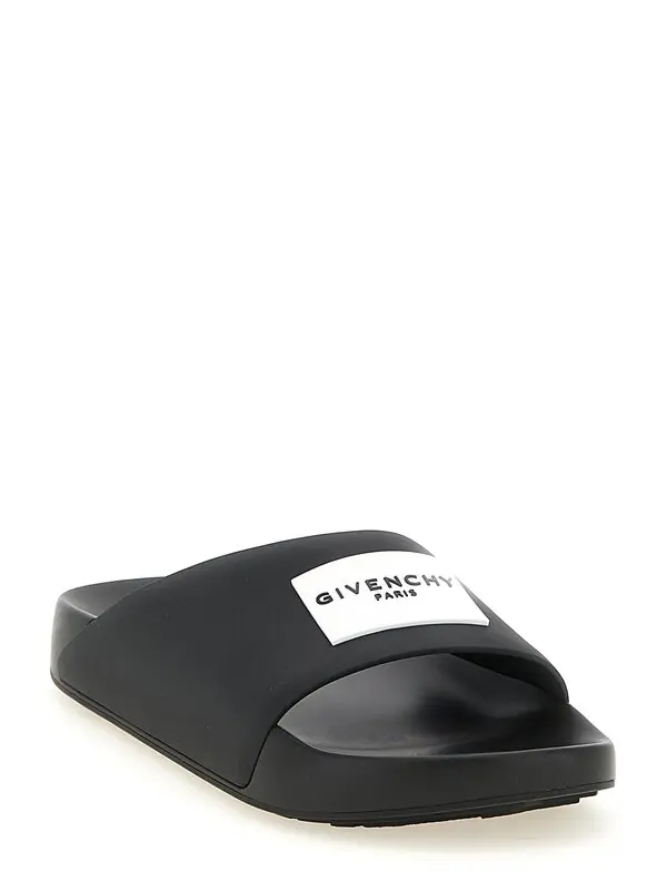 Givenchy Label' Mules - Black