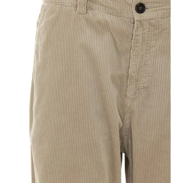 Brunello Cucinelli Wide Leg Velvet Pants - Cream