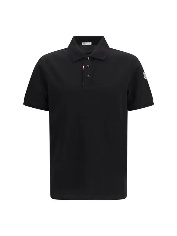 Moncler Cotton Piqué Polo Shirt With Logo