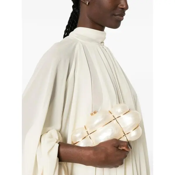 Cult Gaia Neutrals Clutch Bags - Cream