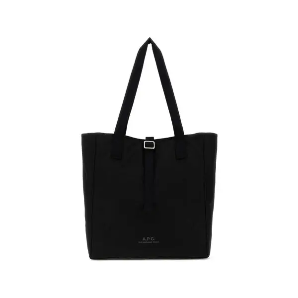 A.p.c. Logo Print Shoulder Bag - Black