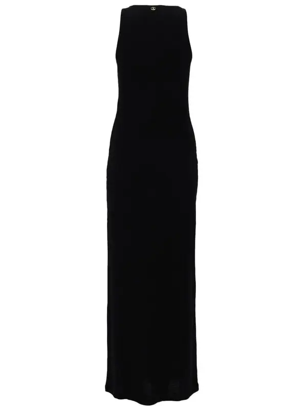 Rabanne Sequin Palm Detail Maxi Dress