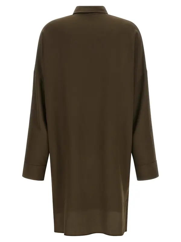 TOM FORD Silk Crêpe De Chine Tunic Dress - Green