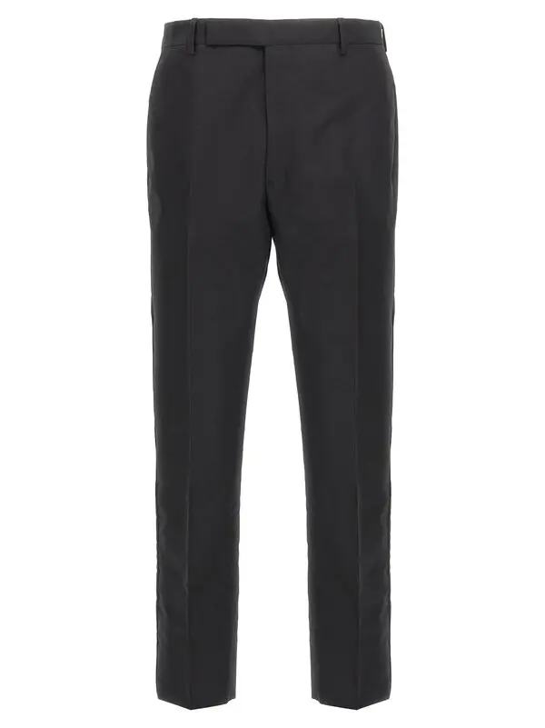 Prada Cotton Trousers Tec - Black