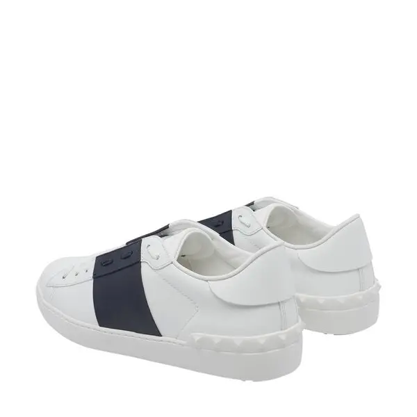 Valentino Garavani Open Leather Sneakers - Black