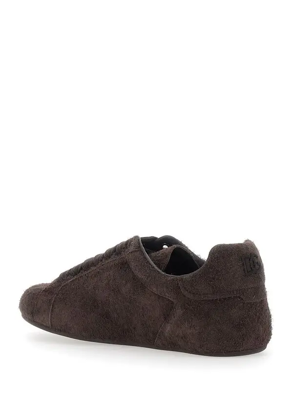 Dolce & Gabbana Portofino Suede Sneakers - Brown