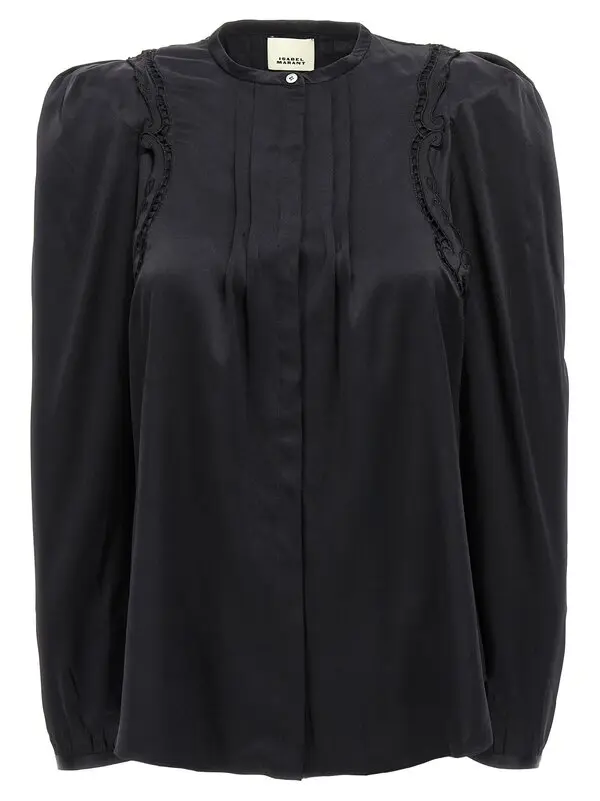 Isabel Marant Étoile Joanea Silk Blend Shirt - Black