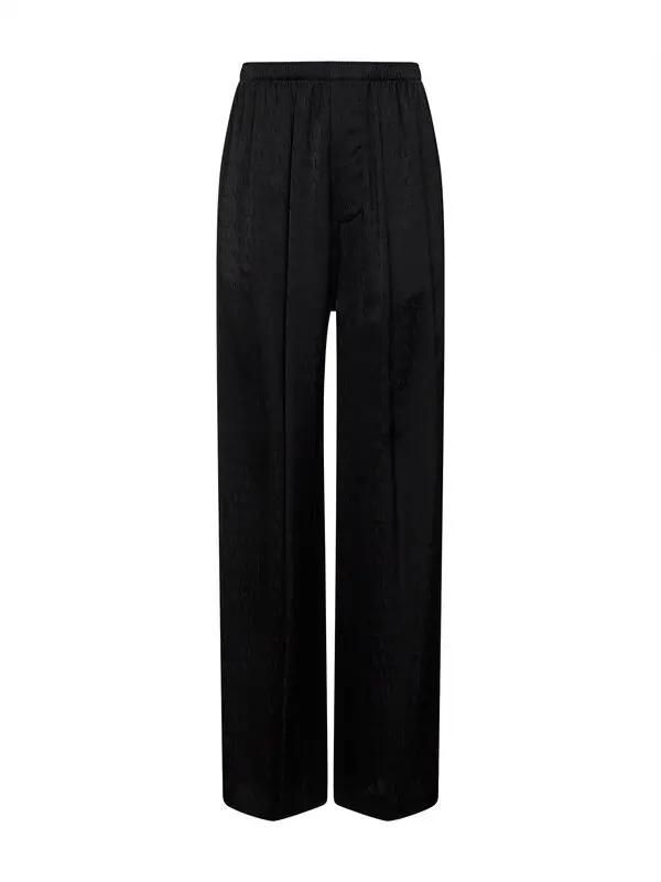 Balenciaga Jacquard Satin Pajama-style Trousers - Multicolor