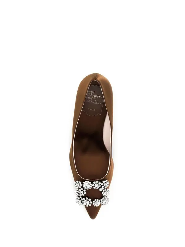 ROGER VIVIER Efflorescence Satin Pumps
