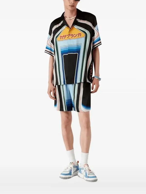 Casablanca Graphic Mountain Print Shirt