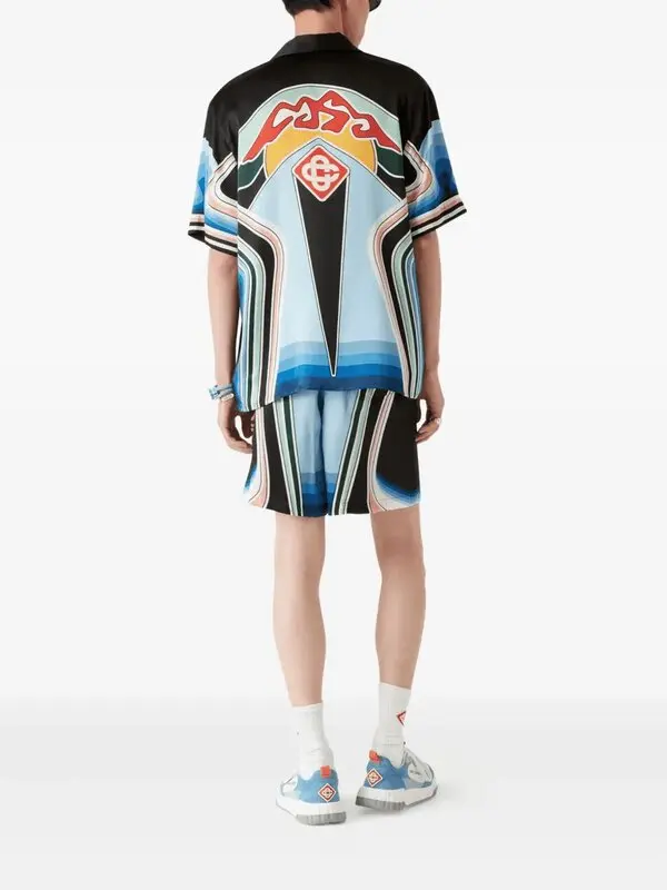 Casablanca Graphic Mountain Print Shirt
