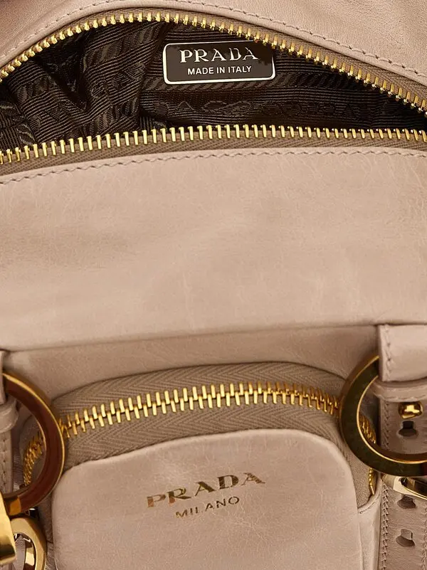 Prada Mini Leather Top Case - Pink