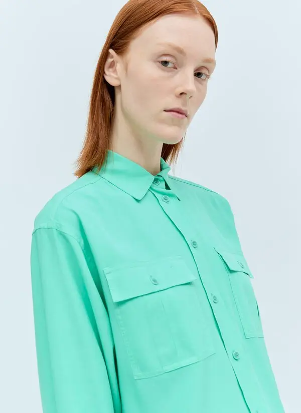 Max Mara Flap Pockets Silk Shirt