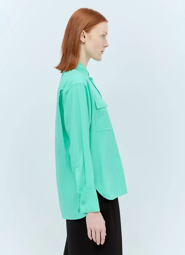 Max Mara Flap Pockets Silk Shirt