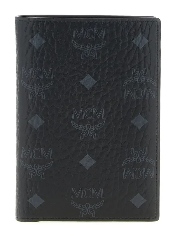 Mcm Ottomar' Passport Holder - Black